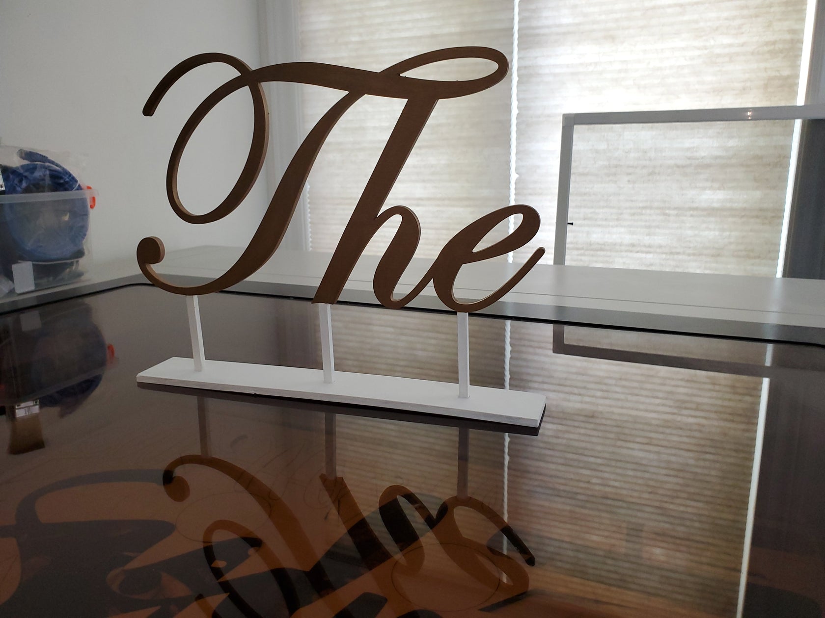 Stilted self standing signs – Char & Beam