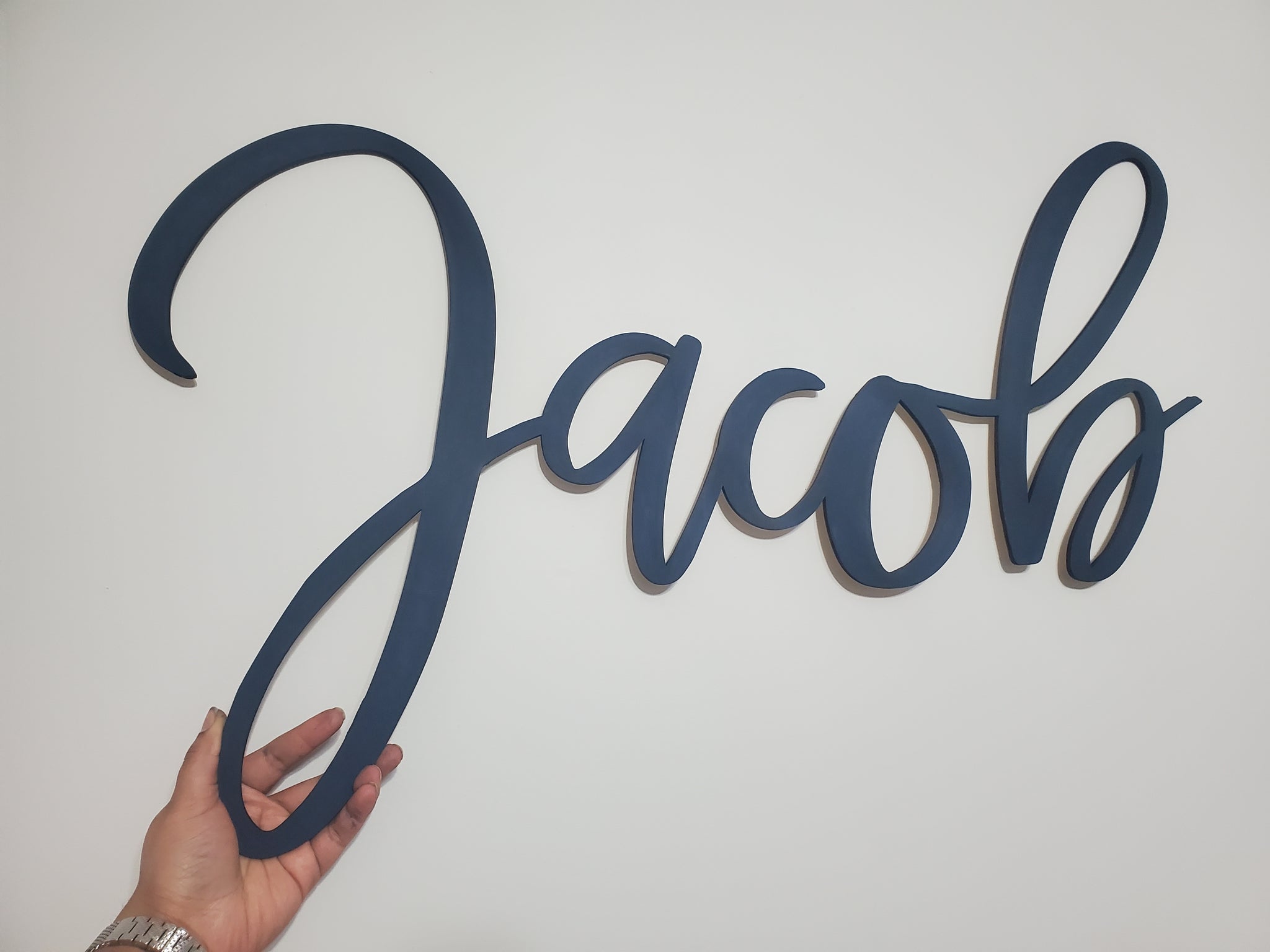30" Custom Wood Name Wall Sign – Char & Beam