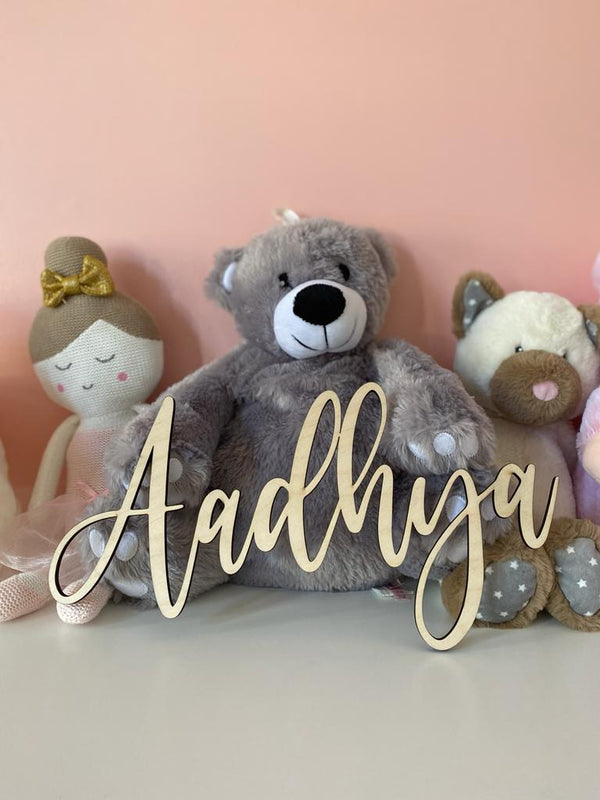 15" Custom Wood Name Wall Sign – Char & Beam